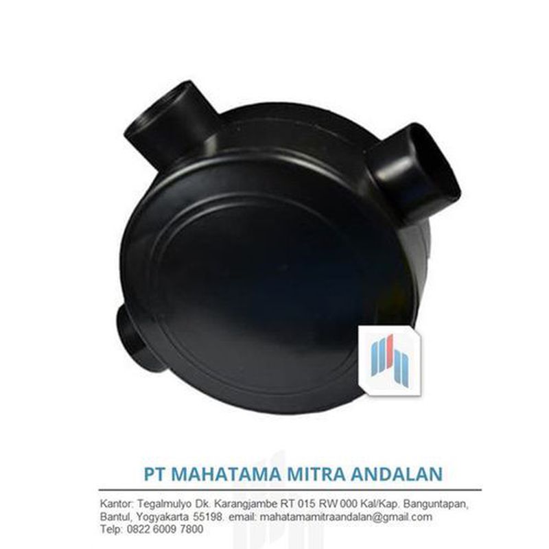 T DOSS DUS DOS Hitam 20MM T-dus Tee Dus Cabang 3