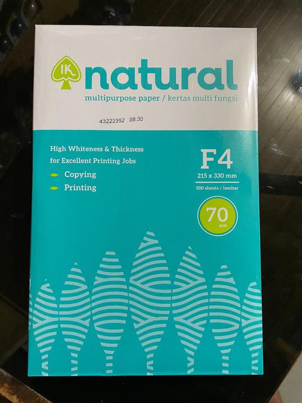 Kertas F4 Natural