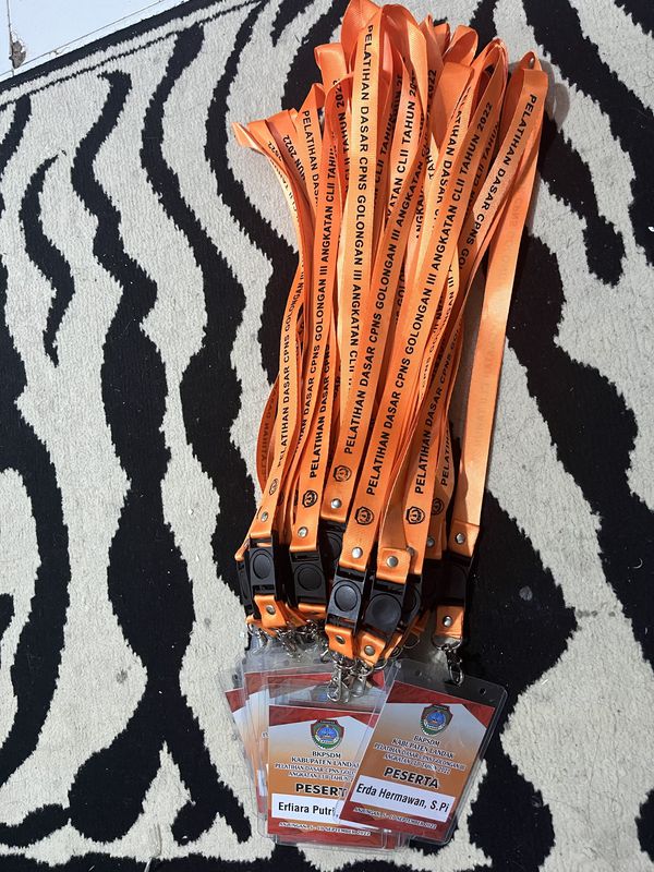 Tali Name Tag B3 cetak