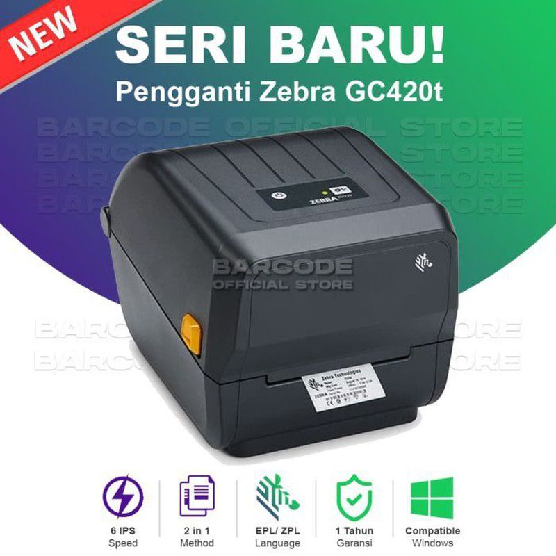 PRINTER BARCODE ZEBRA ZD220 - ZD 220