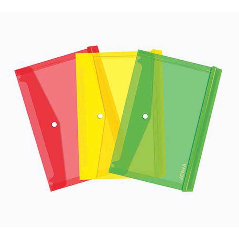 JENIA MAP KANCING 1 POLOS KUNING - Putih