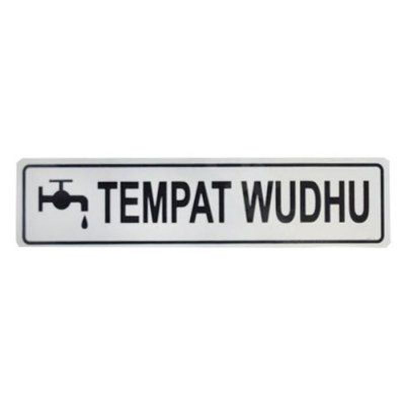 STICKER ANODAIZ TEMPAT WUDHU (ATK)