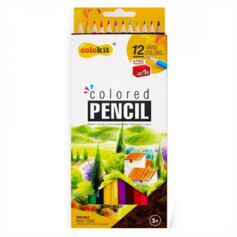 PENSIL WARNA 12 COLORS VIVID COLORS COLOKIT CPC-C012 (ATK)