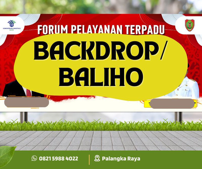 Jasa Desain dan Cetak Backdrop/Baliho (Medium)