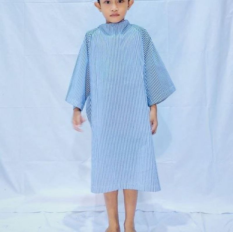 Baju Pasien Pre Operasi (Anak) Scort Lengan Pendek - Pink