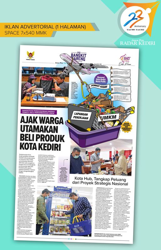Iklan Advertorial 1 Halaman Jawa Pos Radar Kediri