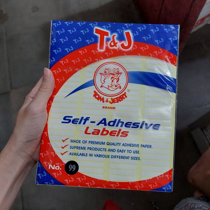 Sticker Label T&J No.99