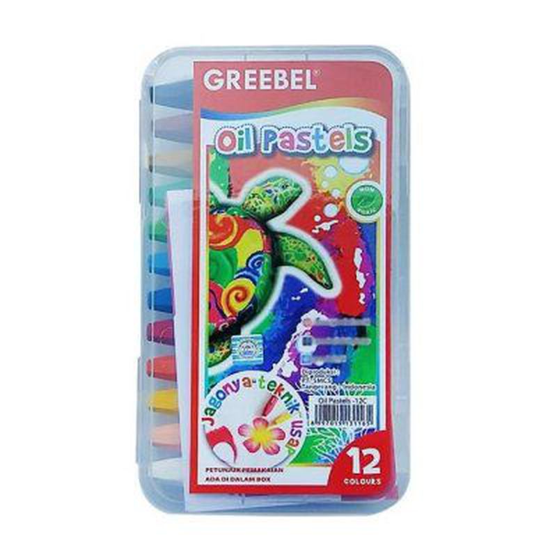 CRAYON GREEBEL OIL PASTELS 12 WARNA GB-12C (ATK)