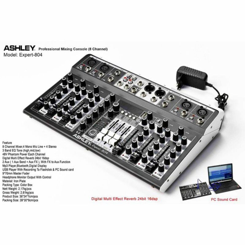 Mixer ASHLEY EXPERT 804 ORIGINAL 8 CHANNEL
