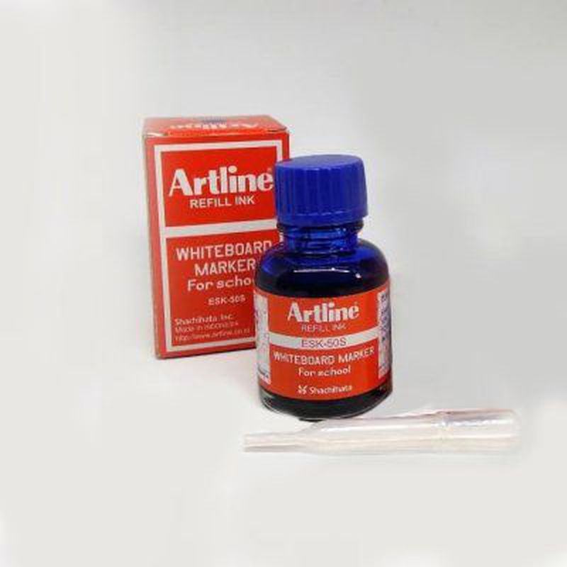 WHITEBOARD MARKER REFILL INK BLUE 12 PCS ARTLINE ESK-50S (ATK)