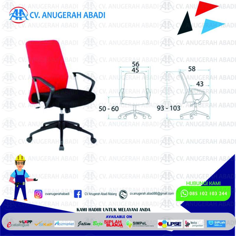 KURSI KANTOR ERGOTEC 938 M