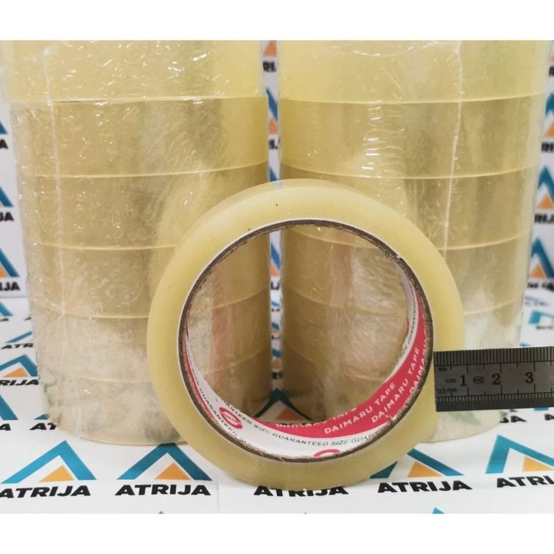 Lakban Daimaru Tape Isolasi Selotip Bening 1 inch / 24 mm x 72 Yard