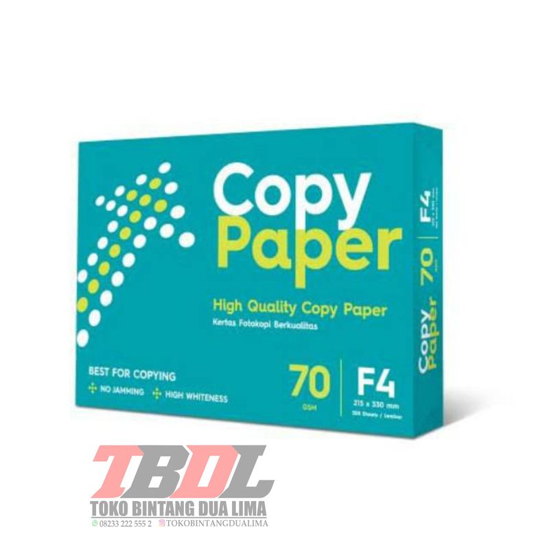 HVS COPYPAPER F4 70 GSM + 50 LEMBAR 1 RIM
