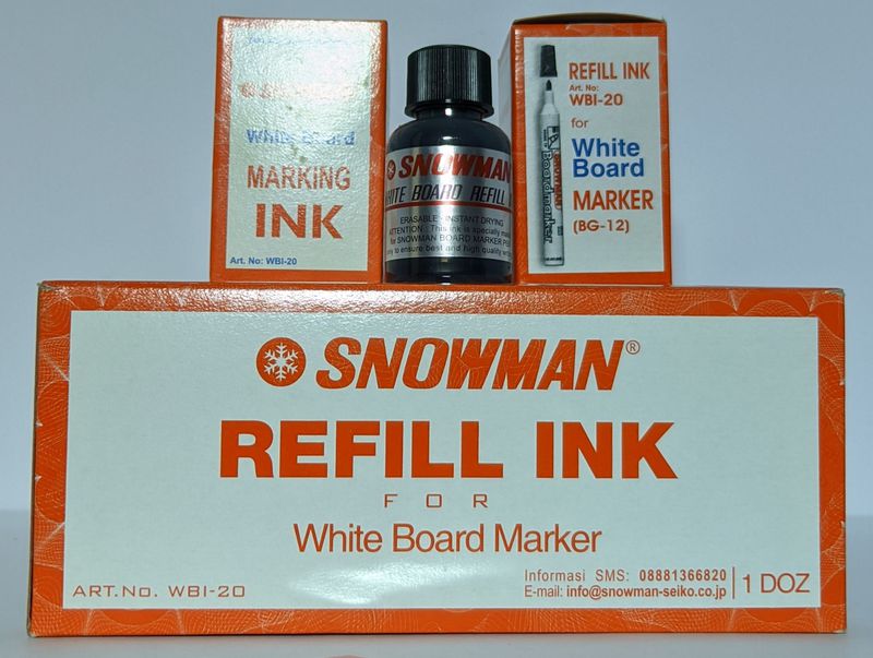 Refill Spidol Snowman Whiteboard