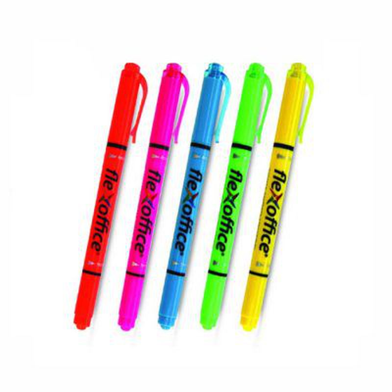 STABILO TWIN HIGHLIGHTER12 PCS FLEXOFFICE FO-HL01 (ATK) - KUNING