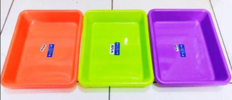 Nampan Plastik Kotak Besar Wadah Saji Makanan Tempat Saji Makanan Minuman