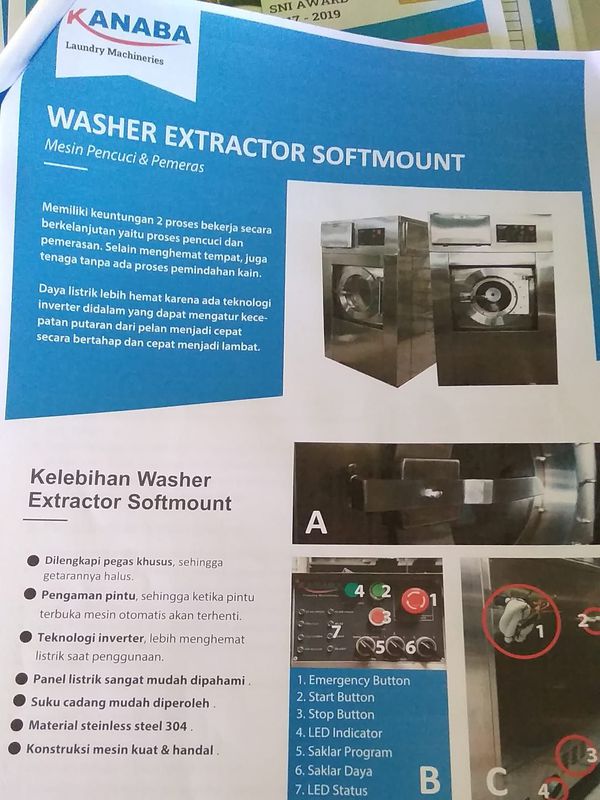 MESIN CUCI LAUNDRY - WASHER EXTRACTOR 50 KG