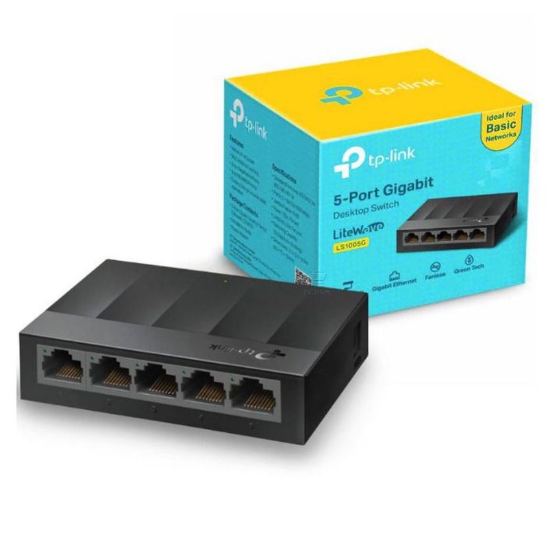 TP-LINK LS1005G 5-Port 10/100/1000Mbps Desktop Switch