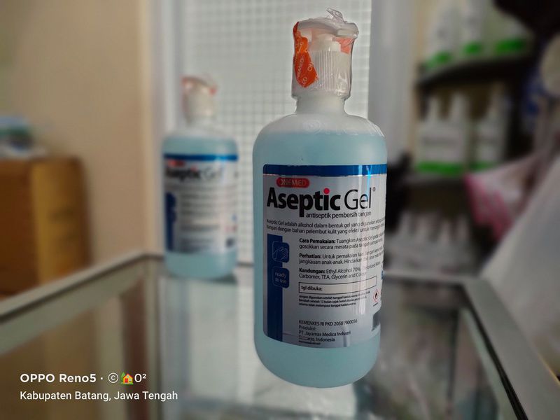 Aseptic gel onemed antiseptik pembersih tangan