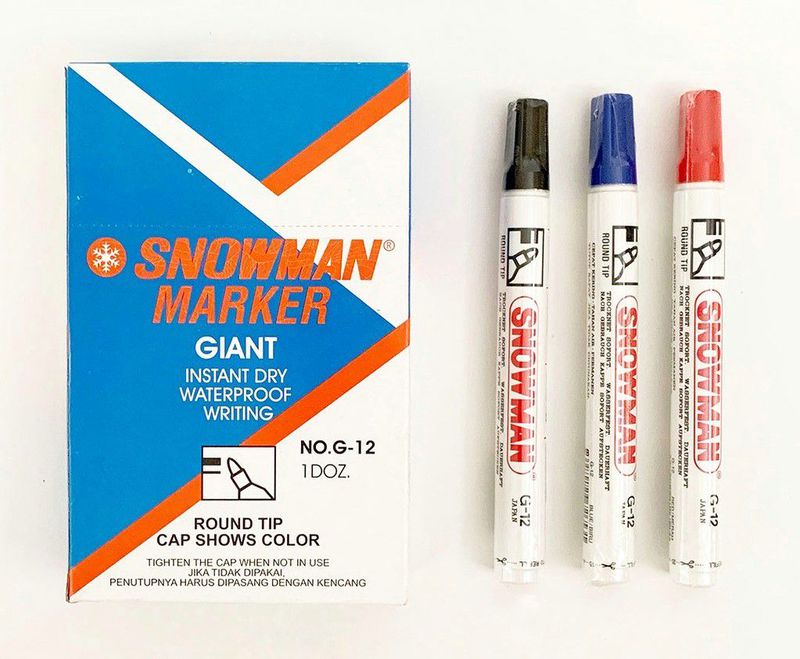 Spidol Snowman Permanen - Merah