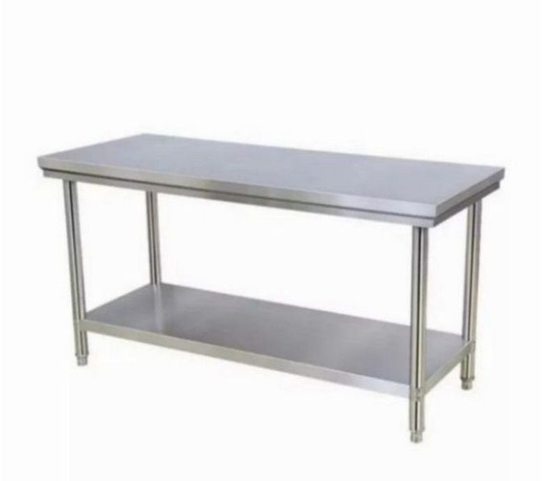 MEJA STAINLESS STEEL WORKING TABLE (180x70x85) cm
