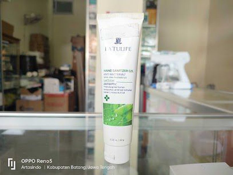 Latulip hand sanitizer antibacterial with Aloy barbadensis leaf ekstrak