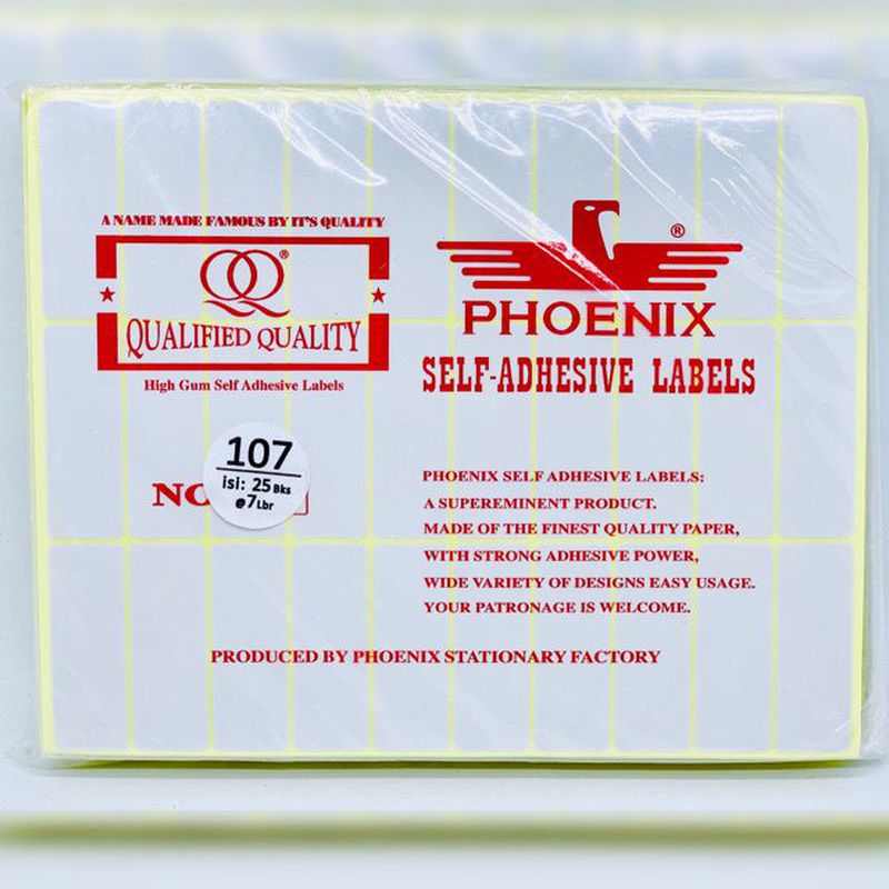 Stiker Label No. 107 Phoenix