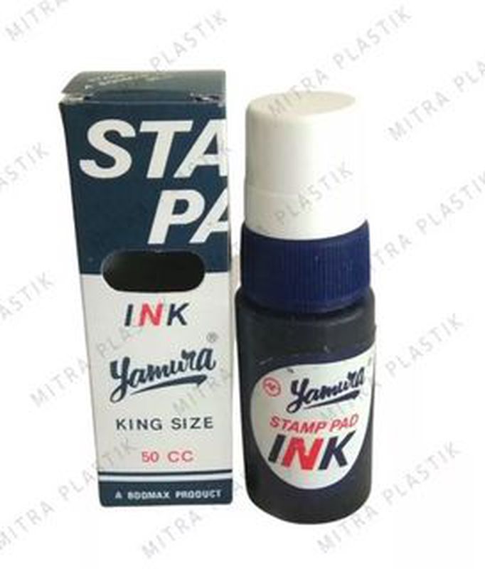 Isi Tinta Stempel Yamura 50 cc Stamp Ink Refill King Size Refil cap