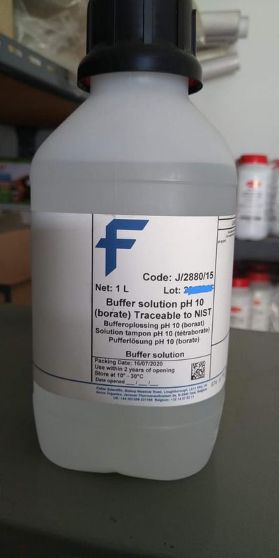 Buffer solution pH 10 (borate), for pH measurement, 1LT, Fisher Chemical