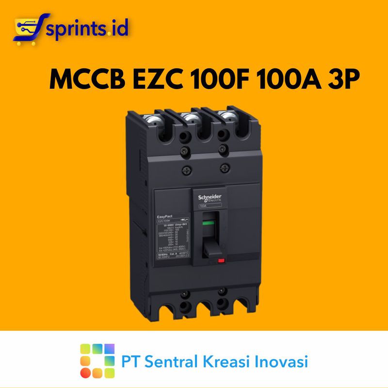 Schneider MCCB EZC 100F 100A 3P