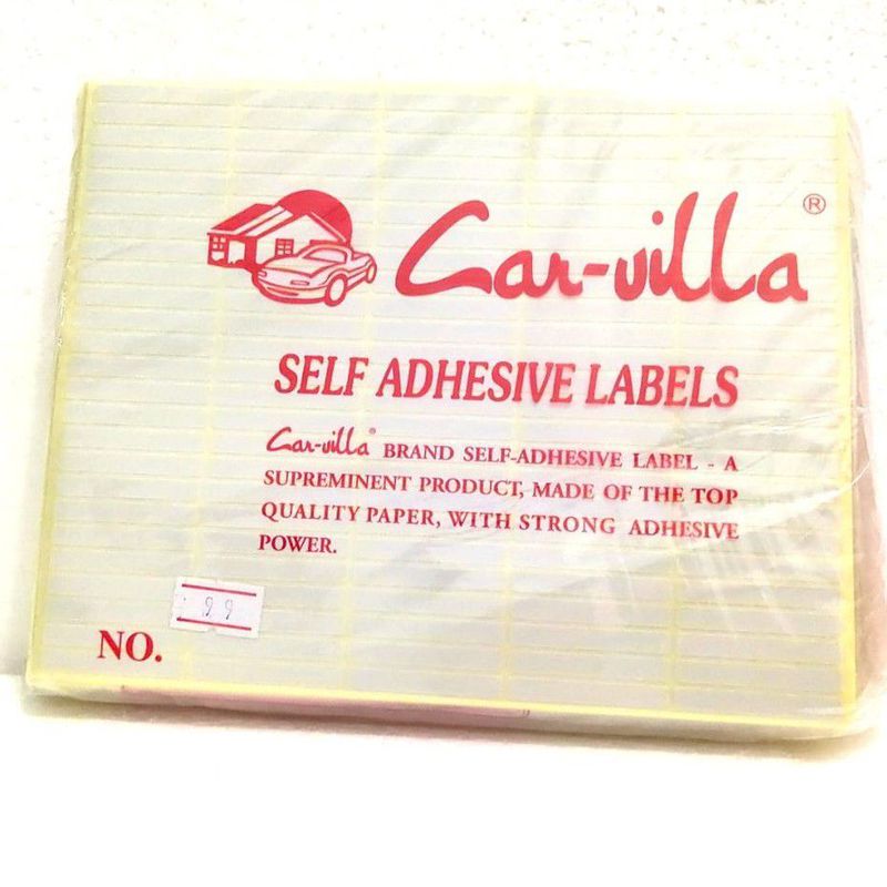 Tip X Kertas Label 99 tempel