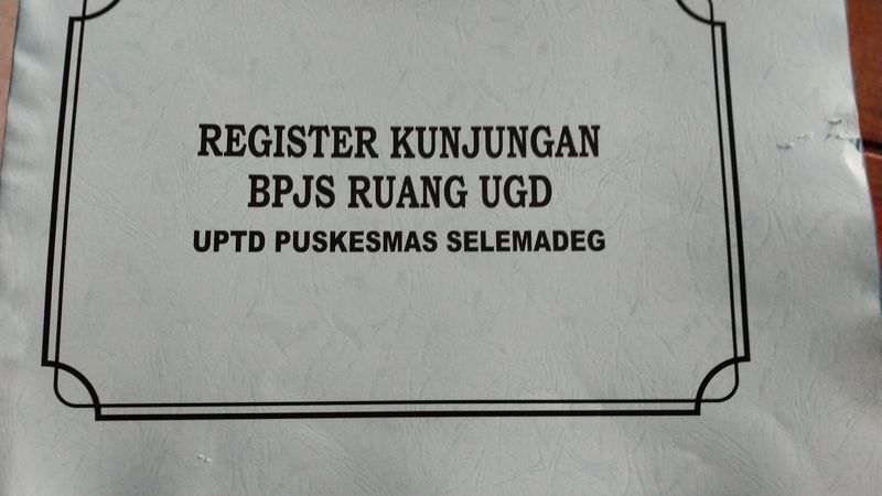 register kunjungan bpjs ruanga ugd (puskesmas selemadeg)