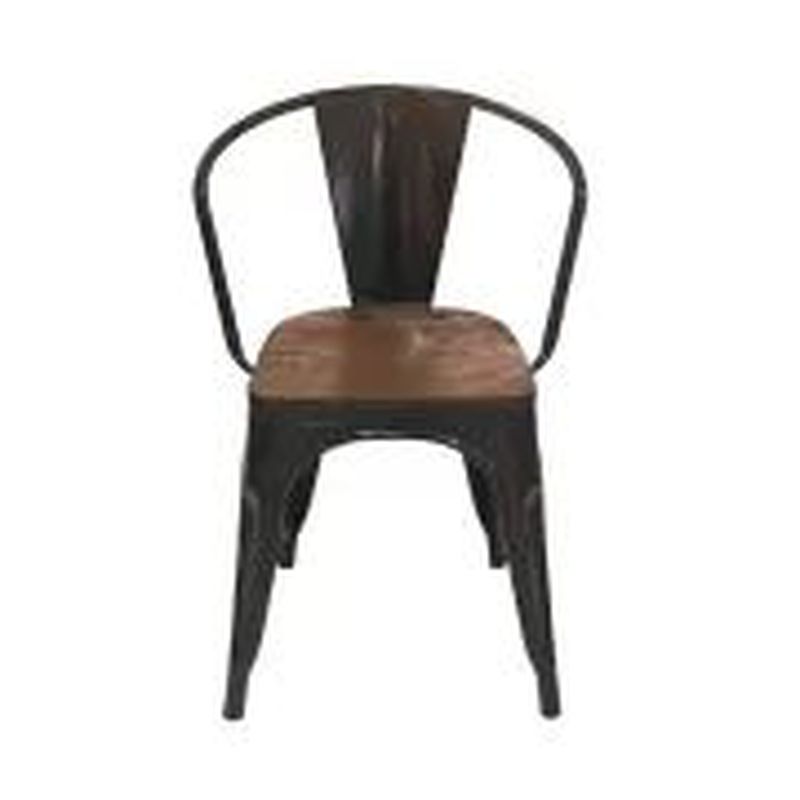 LONDON ELM KD ARM CHAIR BLACK