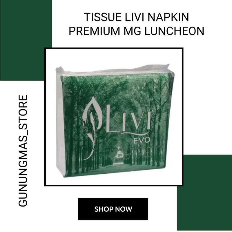 Tissue LIVI Napkin - Livi Premium MG Luncheon - Tissue Makan/Kue - Tissue