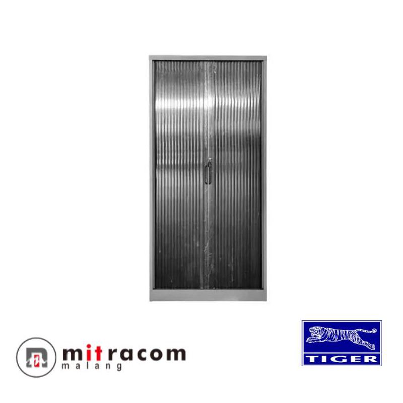 TIGER ALMARI FC-RC18 2 SLIDING TAMBOUR DOOR - Hitam