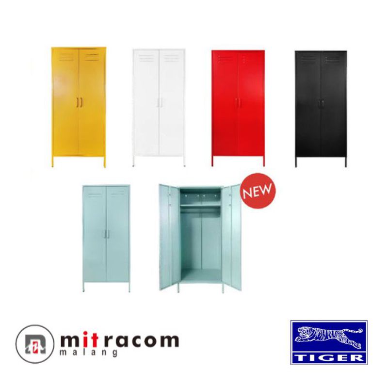 TIGER ALMARI HM-A17-1 2 PINTU AYUN - Biru