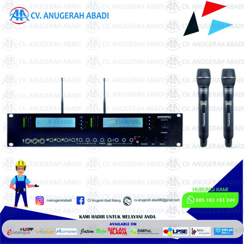 MICROPHONE WIRELESS HARDWELL MICRO FX 9 (MICROPHONE + EFFECT)