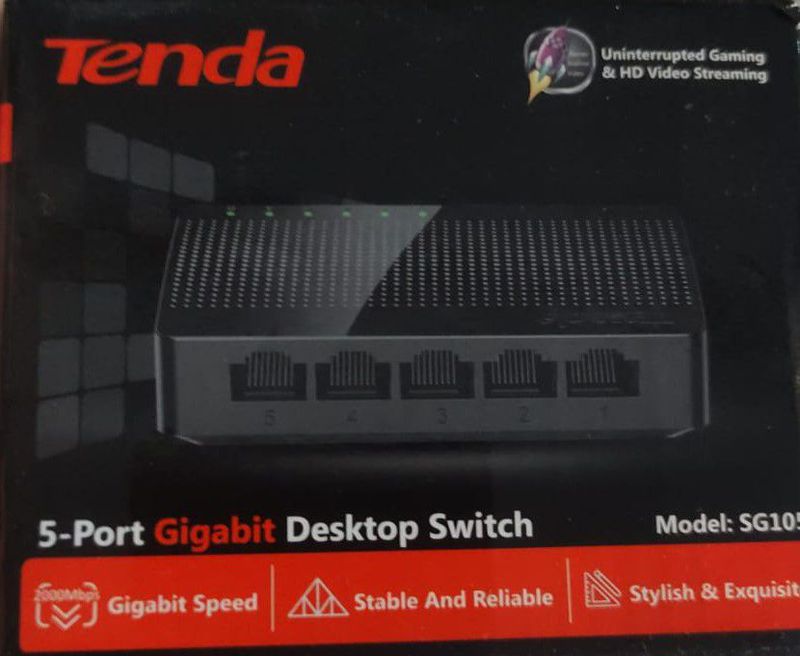 Switch Tenda Hub 5 Port Gigabit