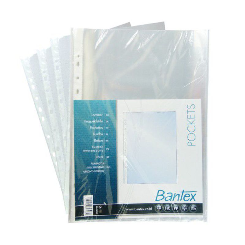 Clear Sheet F4 Bantex (Isi 20 Lembar)