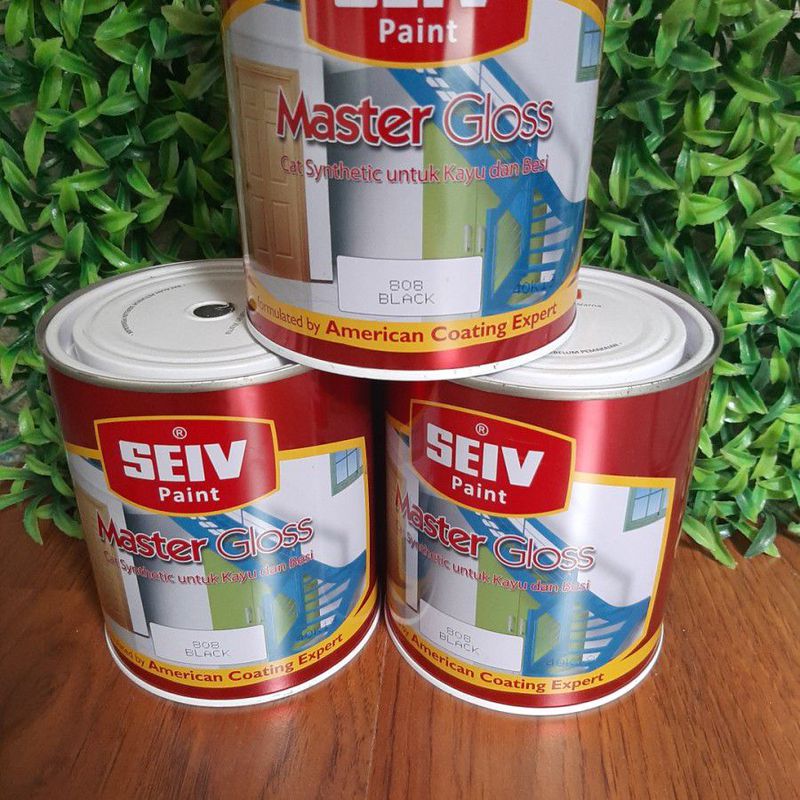 Cat Kayu Seiv Master Gloss 0,8 Ltr Black