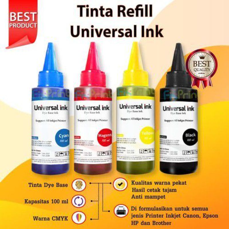 Tinta Refill 100 ml Universal - Yellow