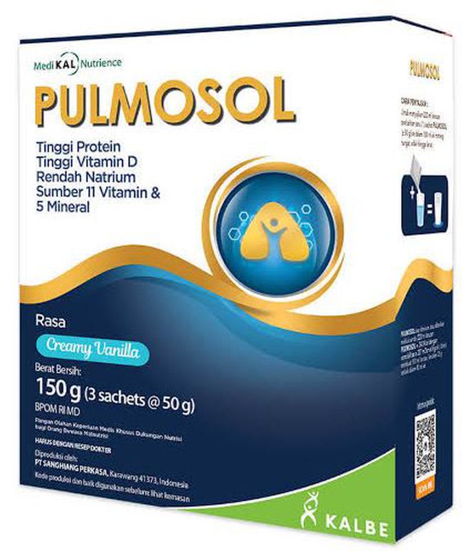 PULMOSOL VANILA 150 G/3