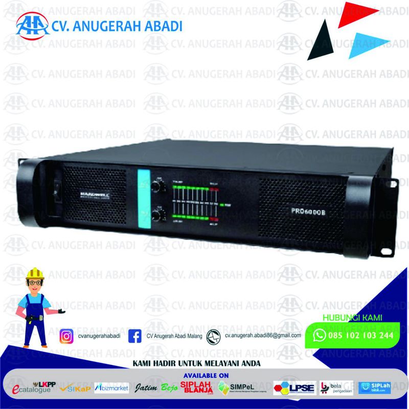 AMPLIFIER HARDWELL PRO 6000