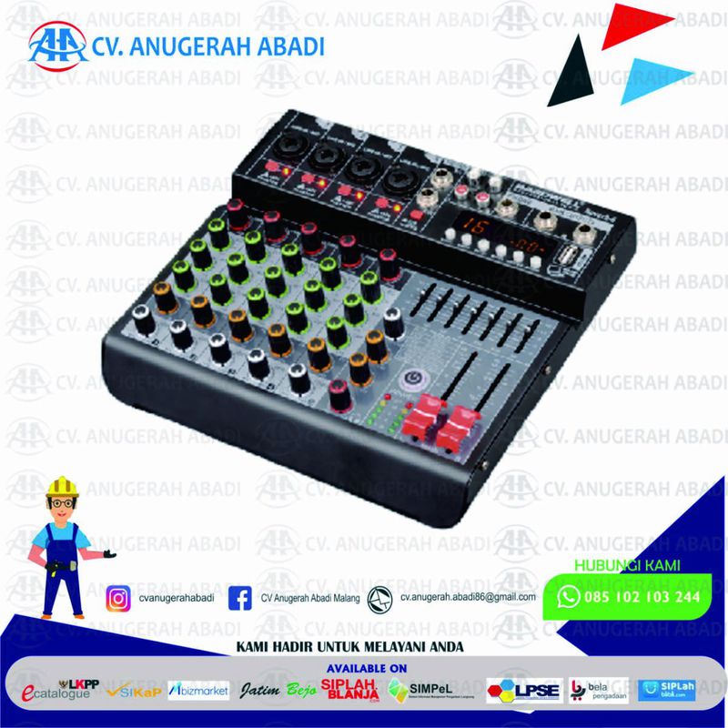 MINI MIXER HARDWELL REVERB 6