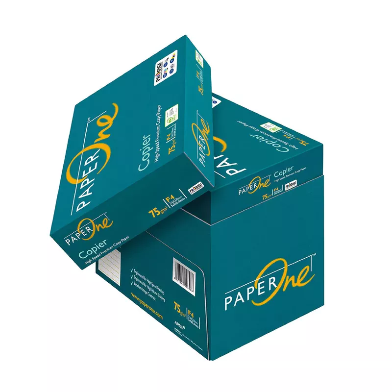 KERTAS HVS F4 - 75 GSM Paper One Dus isi 5 Rim