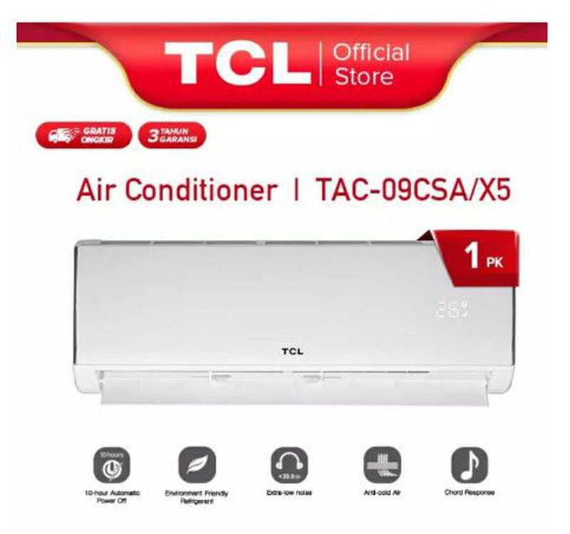 Air Conditioner AC 1 PK Split TCL TAC09CSA In dan Outdoor (include ...