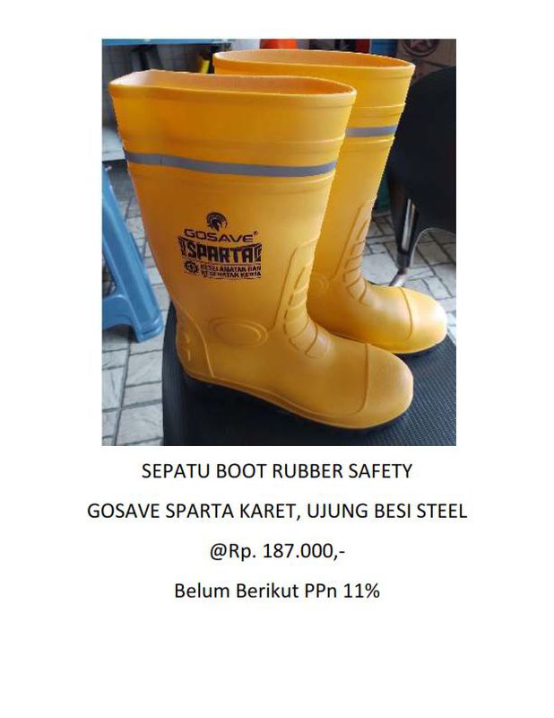 SEPATU BOOT RUBBER SAFETY