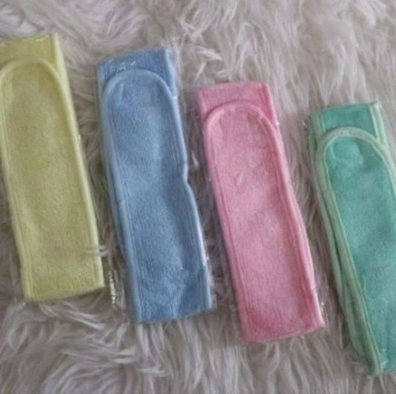 Bandana / headband / bando makeup, facial, mandi, creambath - Pink