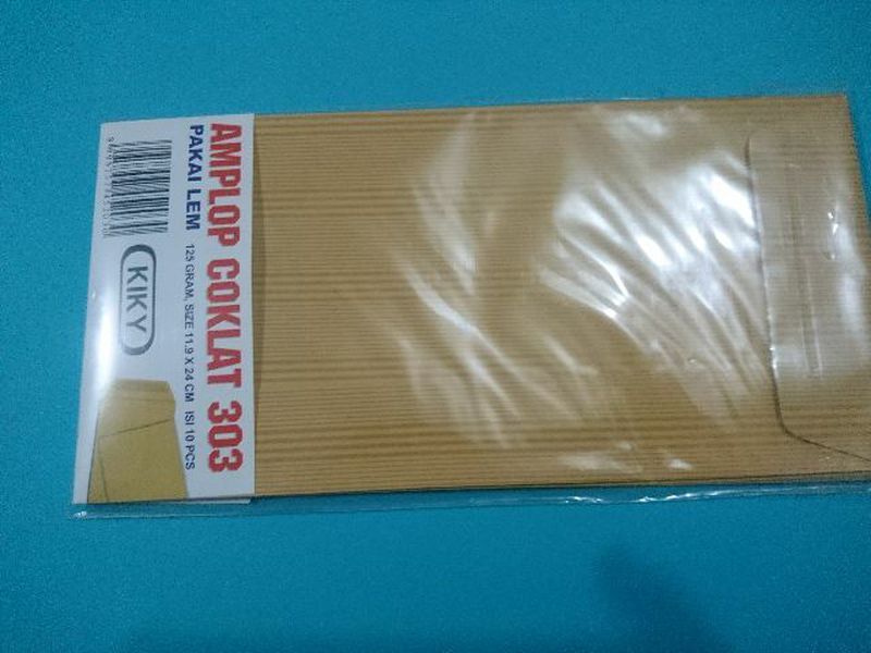 Amplop tali coklat panjang