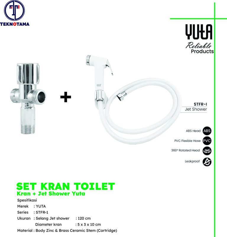 Set Kran Toilet (T-Kran + Jet Shower)